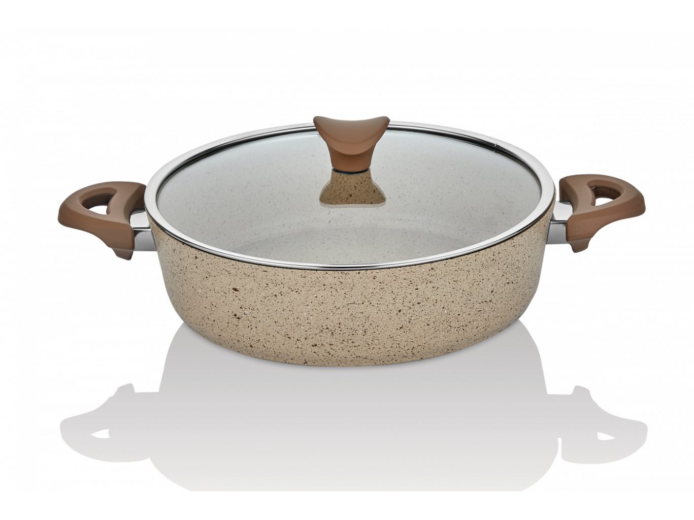 TAC-3720 // REVO CAPPUCİNO 5 PARÇA GRANİT TENCERE TAKIMI – Renoir Home