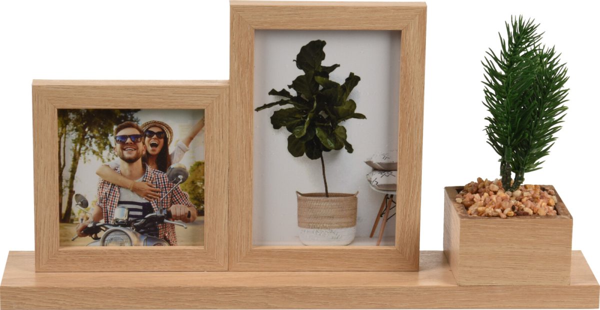 KPM2024-144 // PHOTO FRAMES MDF WITH PLANT - Renoir Home
